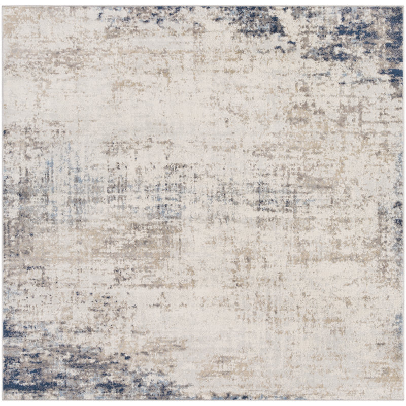 Trent Austin Design® Jemison Performance Blue/Ivory Rug & Reviews | Wayfair