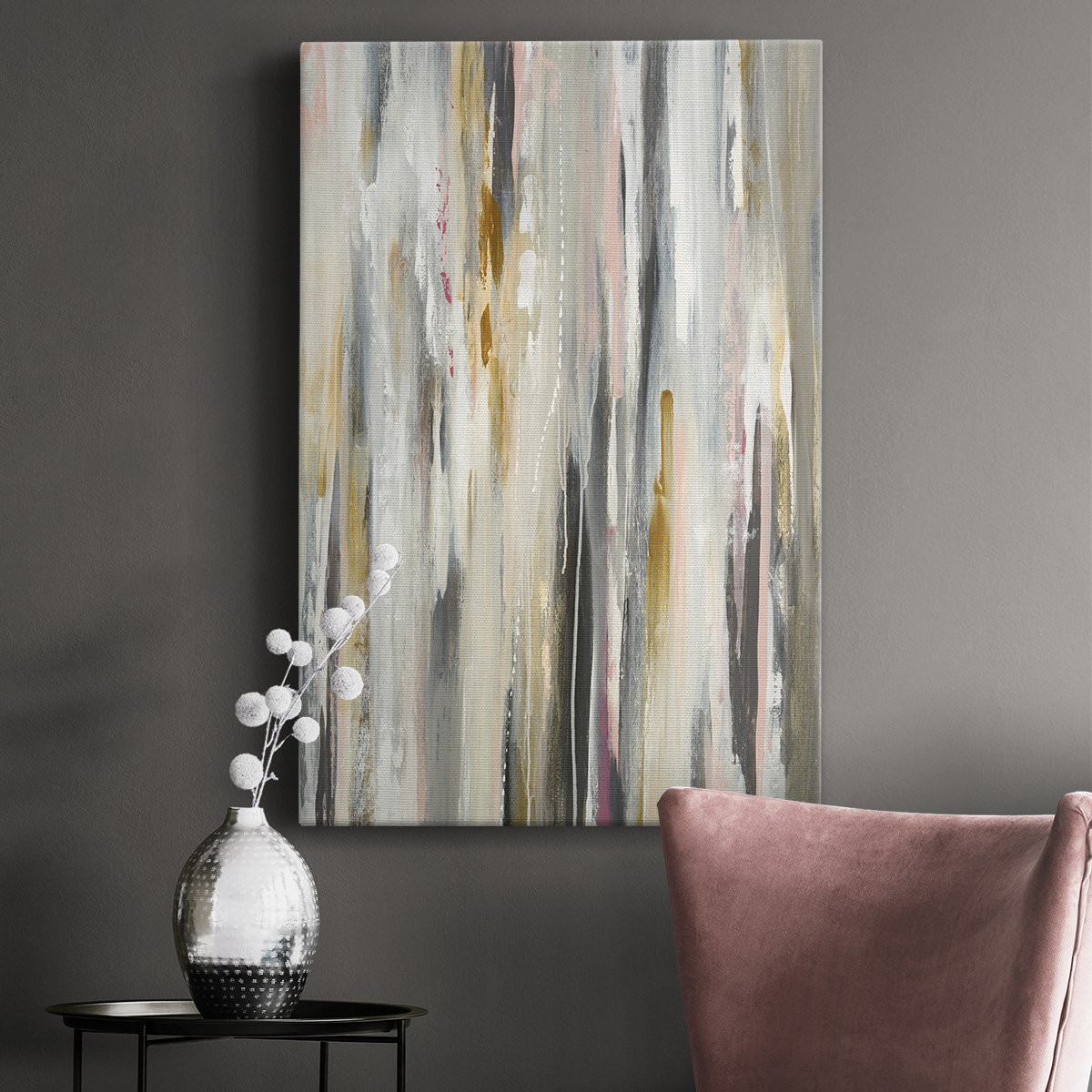 Ivy Bronx Color Ripple Premium Gallery Wrapped Canvas - Ready To Hang ...