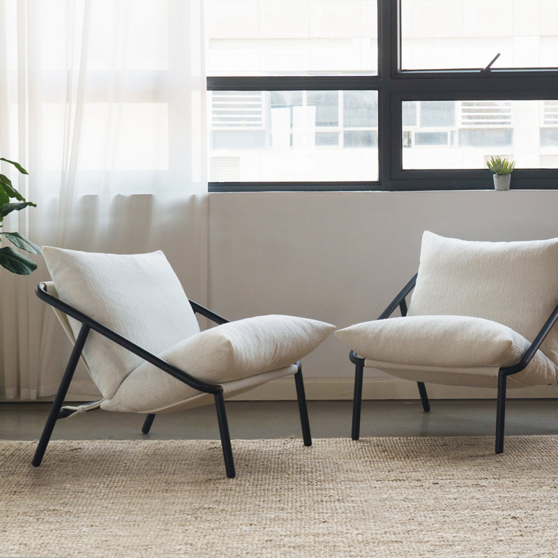 Wade Logan® Ayatt Modern Metal Frame Sling Accent Armchair & Reviews ...