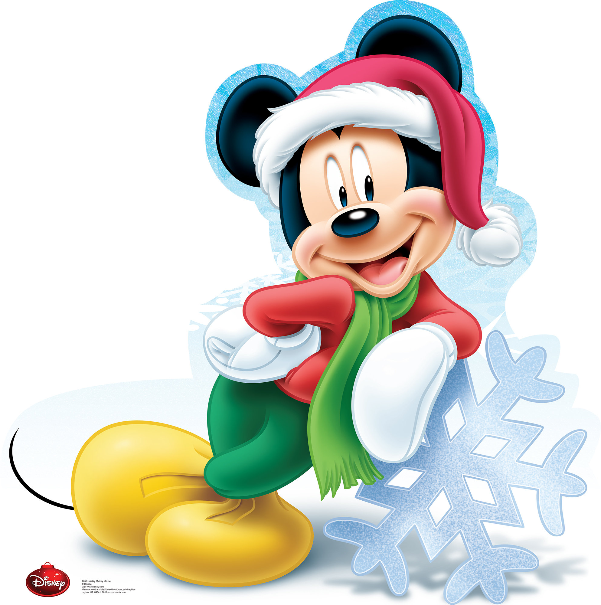 Advanced Graphics Mickey Mouse Holiday - Disney Cardboard Standup ...