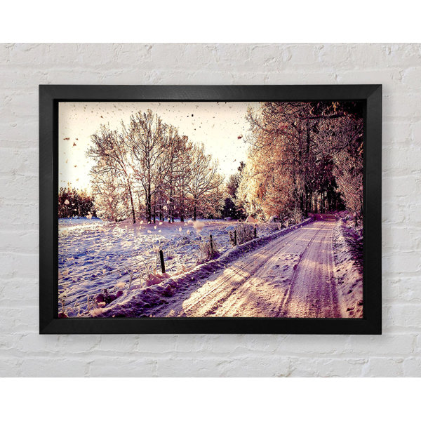 Bright Star Pathway Winter - Single Picture Frame Print | Wayfair.co.uk