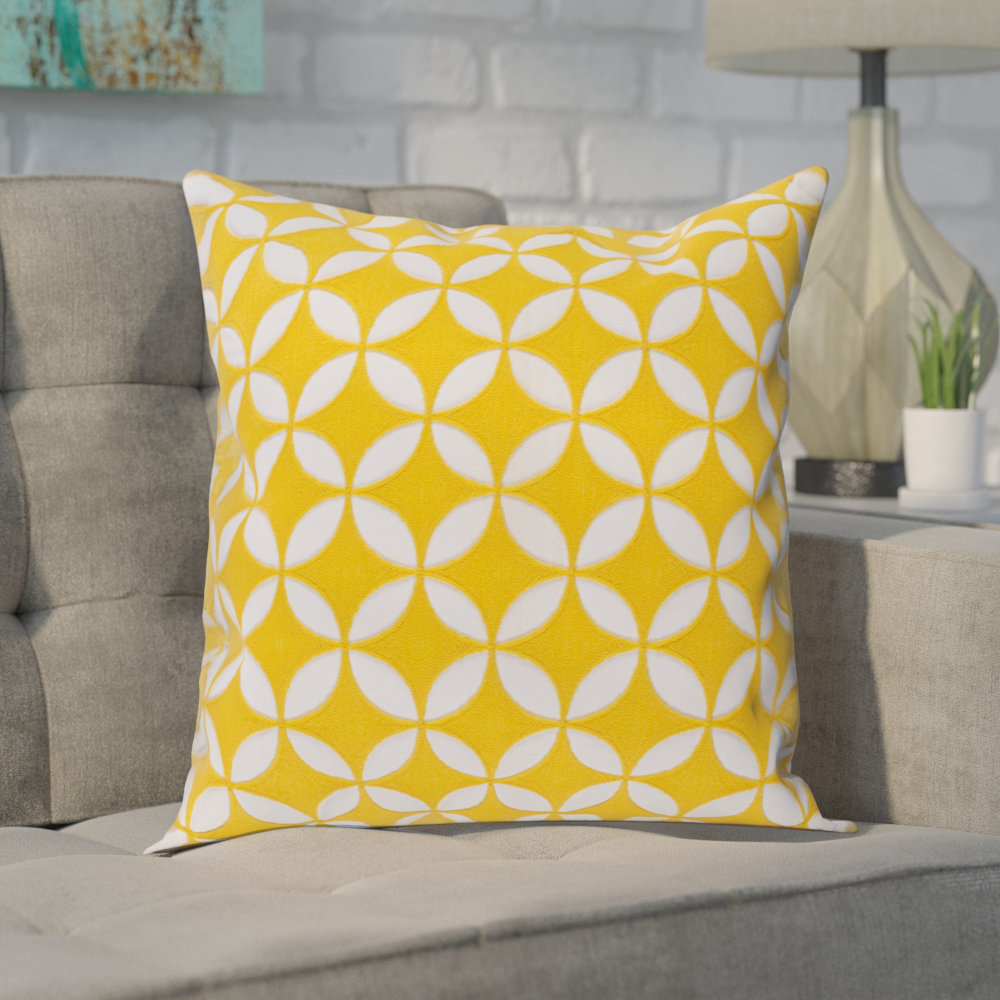 George Oliver Flanders Geometric Cotton Reversible Pillow Cover ...