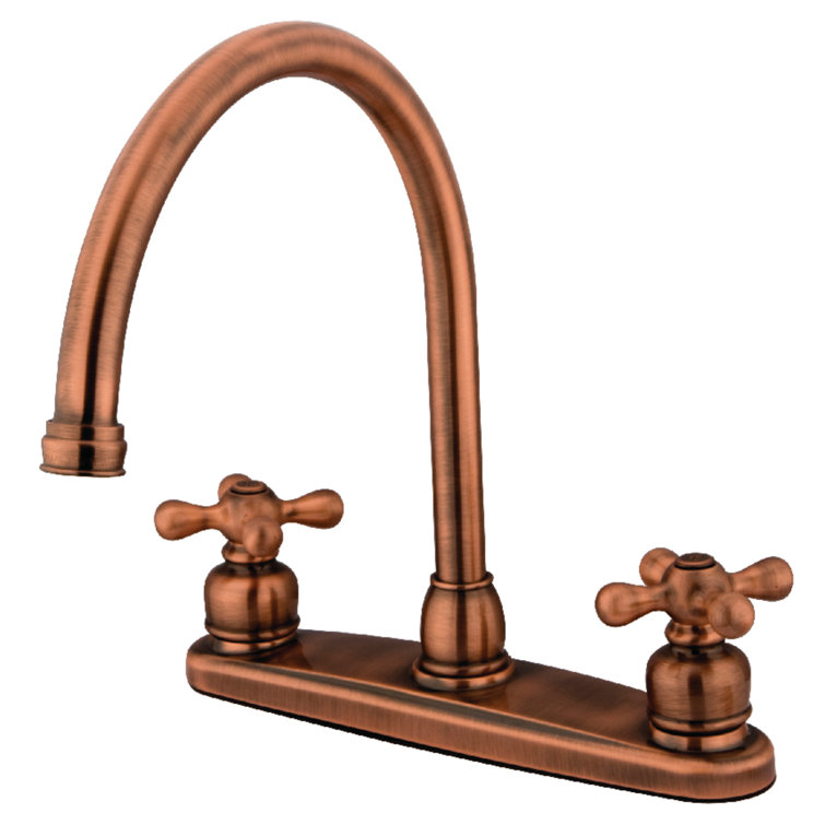 Kingston Brass Centerset Double Handle Kitchen Faucet | Wayfair