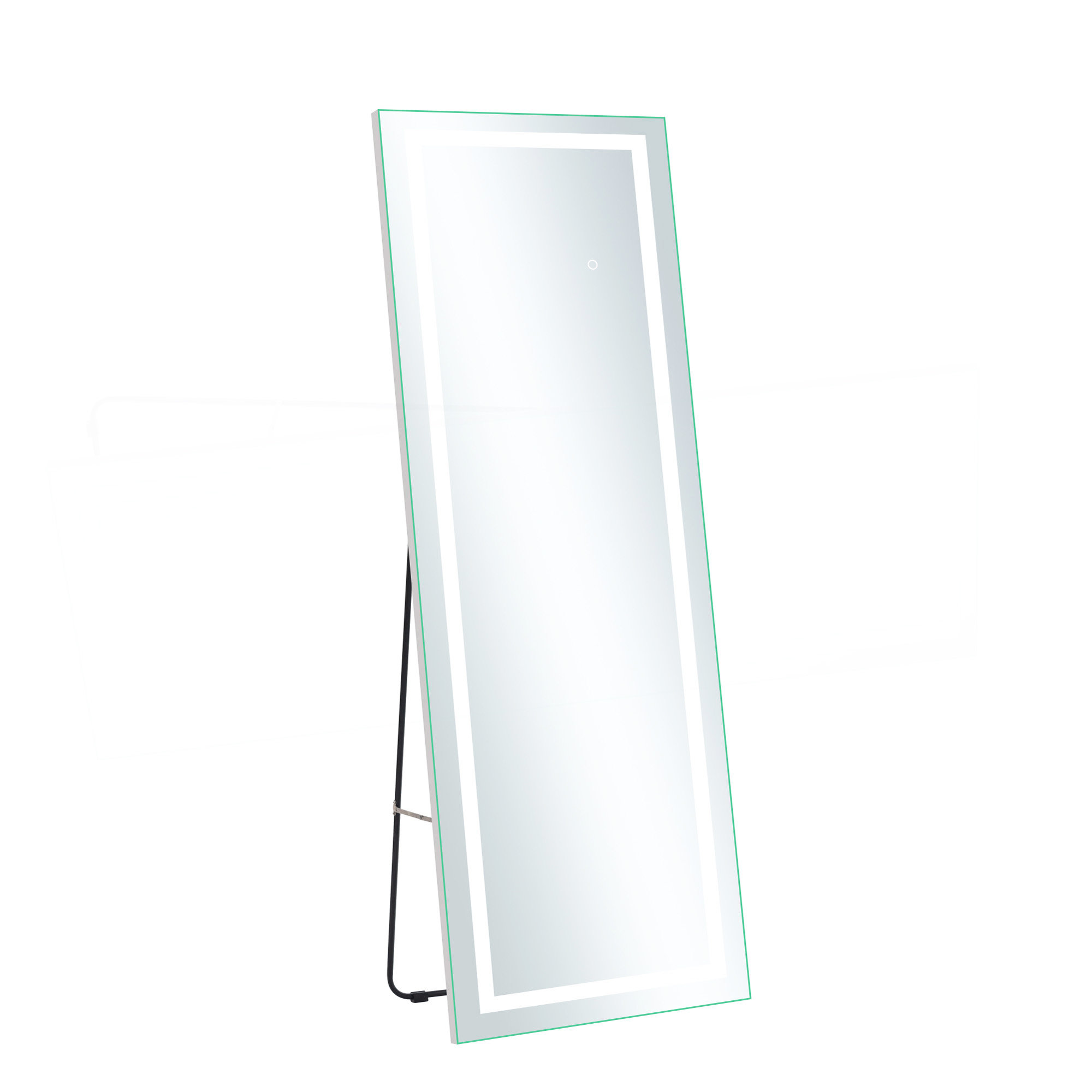 Ivy Bronx Stylish Standing Mirror With Full-Body Reflection And Elegant ...