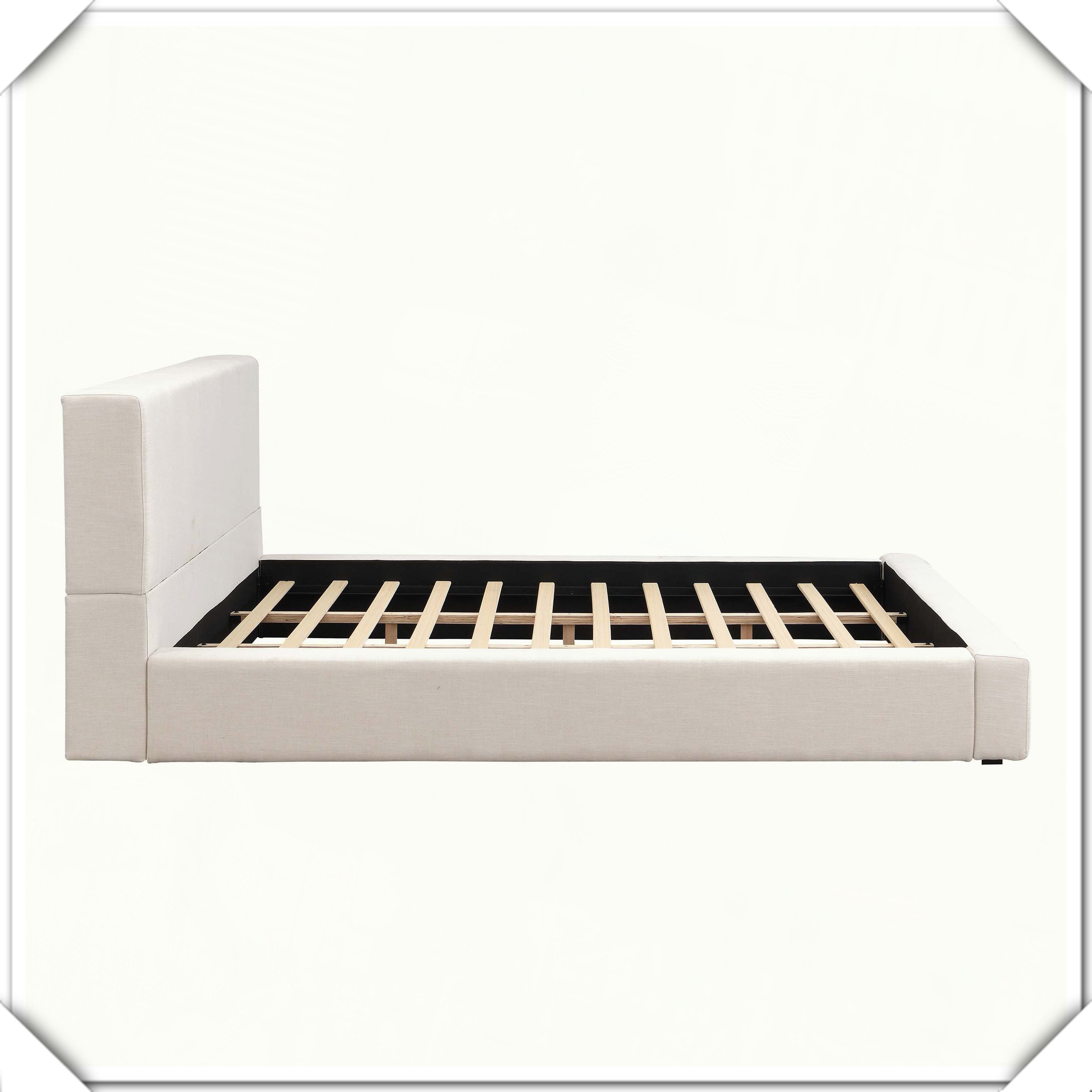 Red Barrel Studio® Upholstered Platform Bed Linen Thick Headboard ...