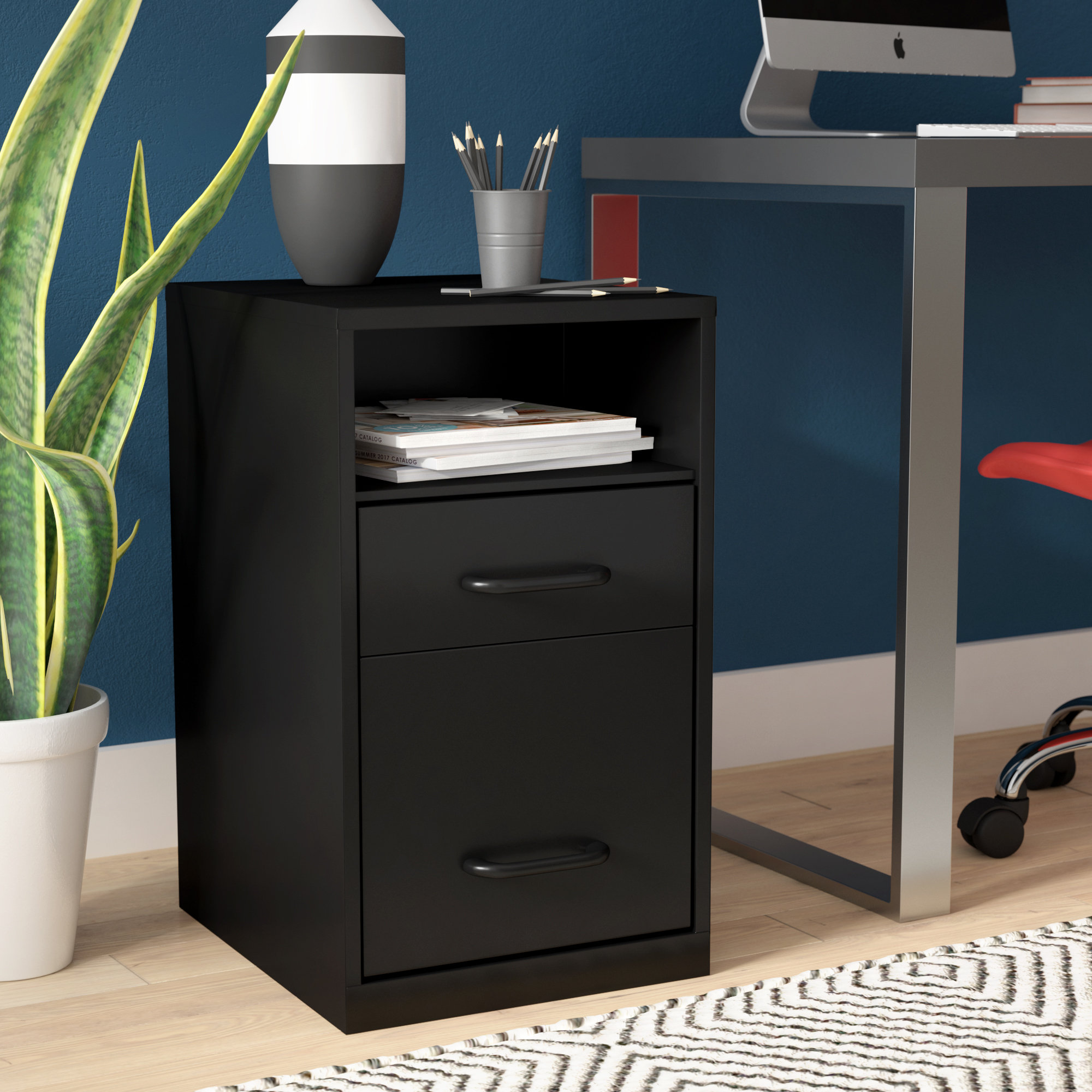 Rebrilliant Bourassa 2-Drawer Vertical Filing Cabinet & Reviews | Wayfair