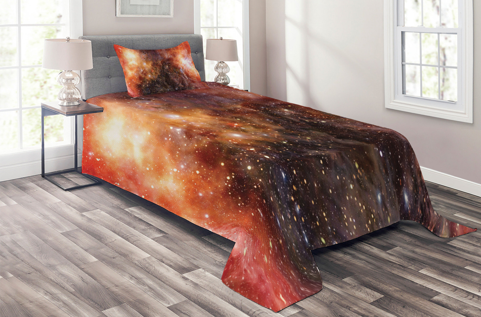 Ambesonne Outer Space Coverlet Set | Wayfair