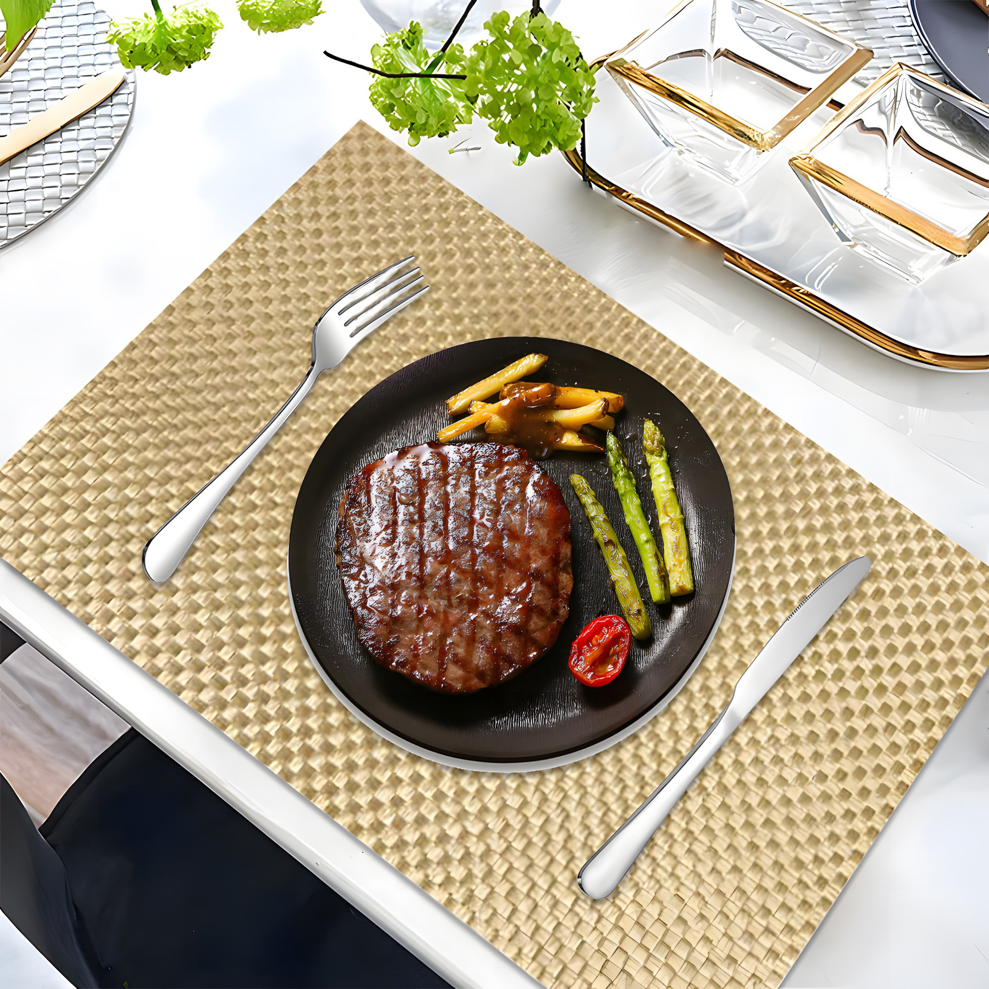 APARTMENTS Polyester No Pattern Placemat | Wayfair