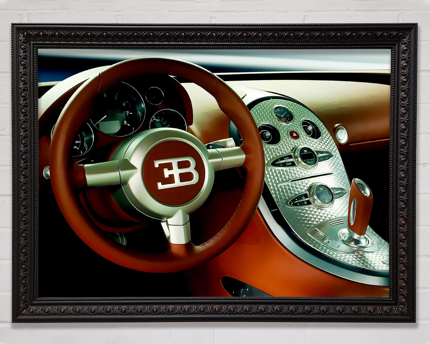 Bright Star Bugatti Veyron Interior - Single Picture Frame Art Prints ...