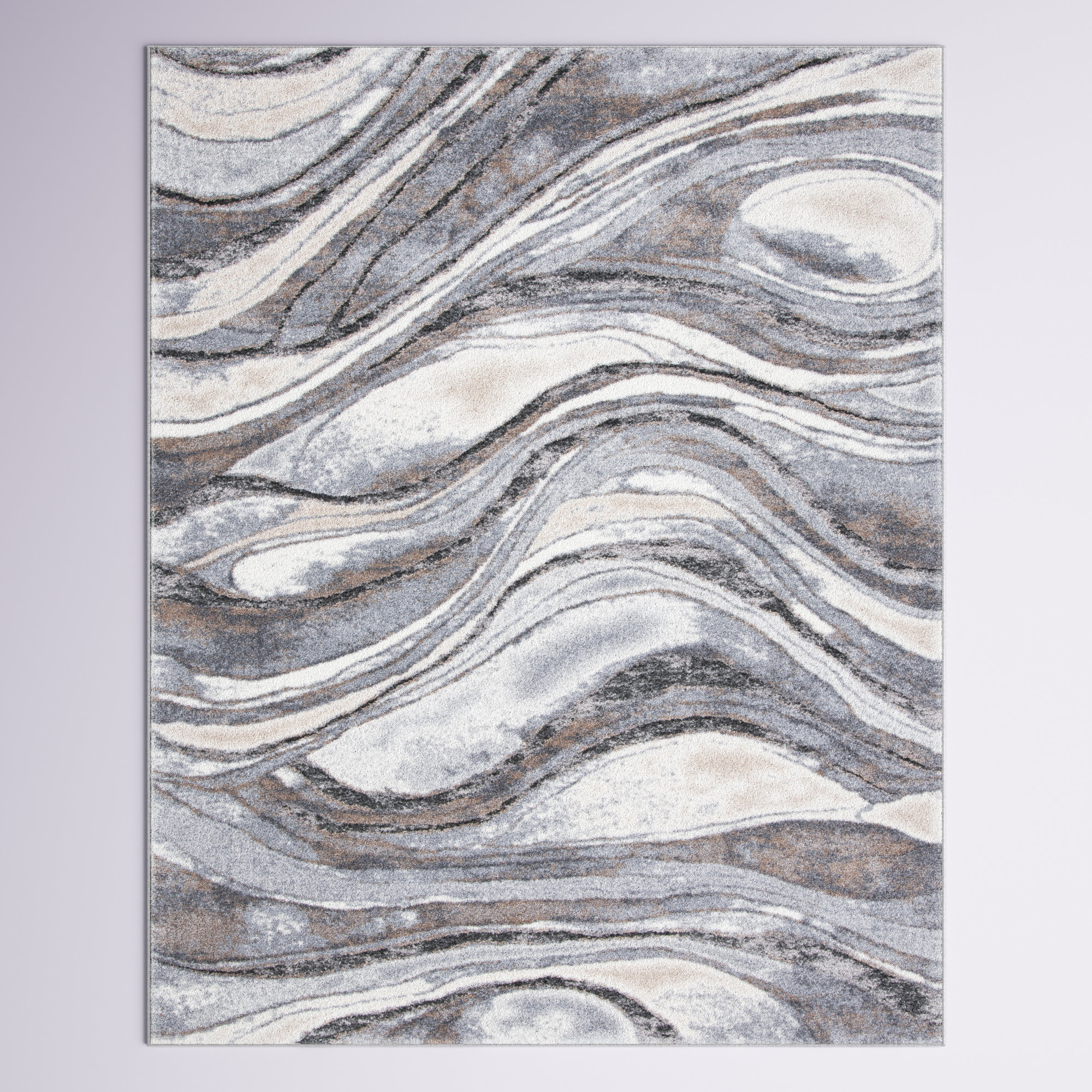 Etta Avenue™ Makenna Abstract Gray/Beige/Brown Area Rug & Reviews | Wayfair