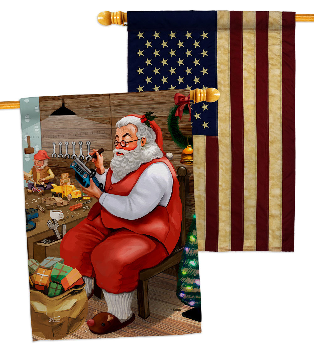 Angeleno Heritage Winter Yard 2-sided Polyester 2'4 x 3'4 ft. House ...