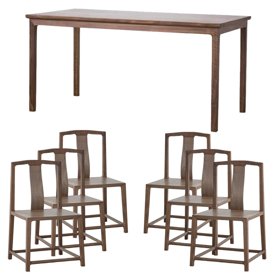 Table Treasures.e Rectangular 70.86'' L x 31.49'' W Dining Set | Wayfair