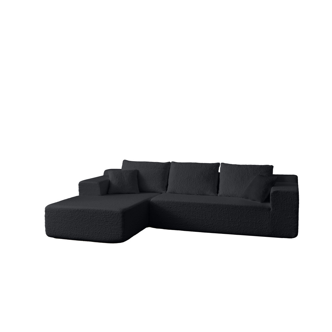 Hokku Designs 104" Cloud Sectional Couch With L-Shape Chaise,Modern ...