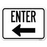 SignMission Parking Lot Sign Enter Sign (Left Arrow)/23427 | Wayfair