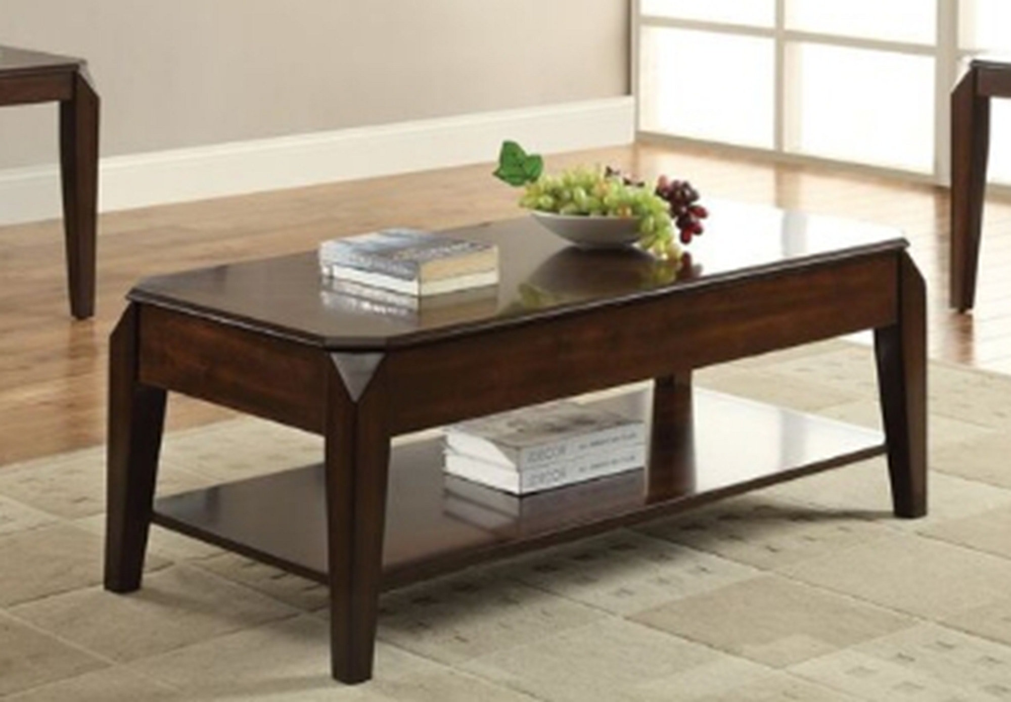 Lark Manor™ Docila Walnut Finish Coffee Table W/Lift Top | Wayfair