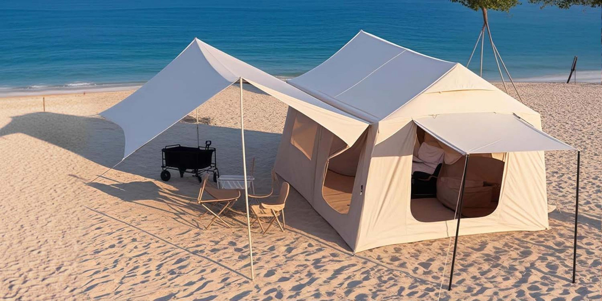 SENLEETO 10-12 Person Large Inflatable Tent for Camping,Blow up Tents ...