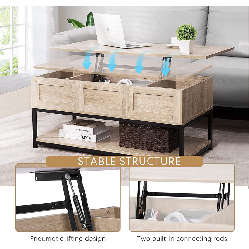 Trent Austin Design® Harbaugh Lift Top Coffee Table with Hidden ...