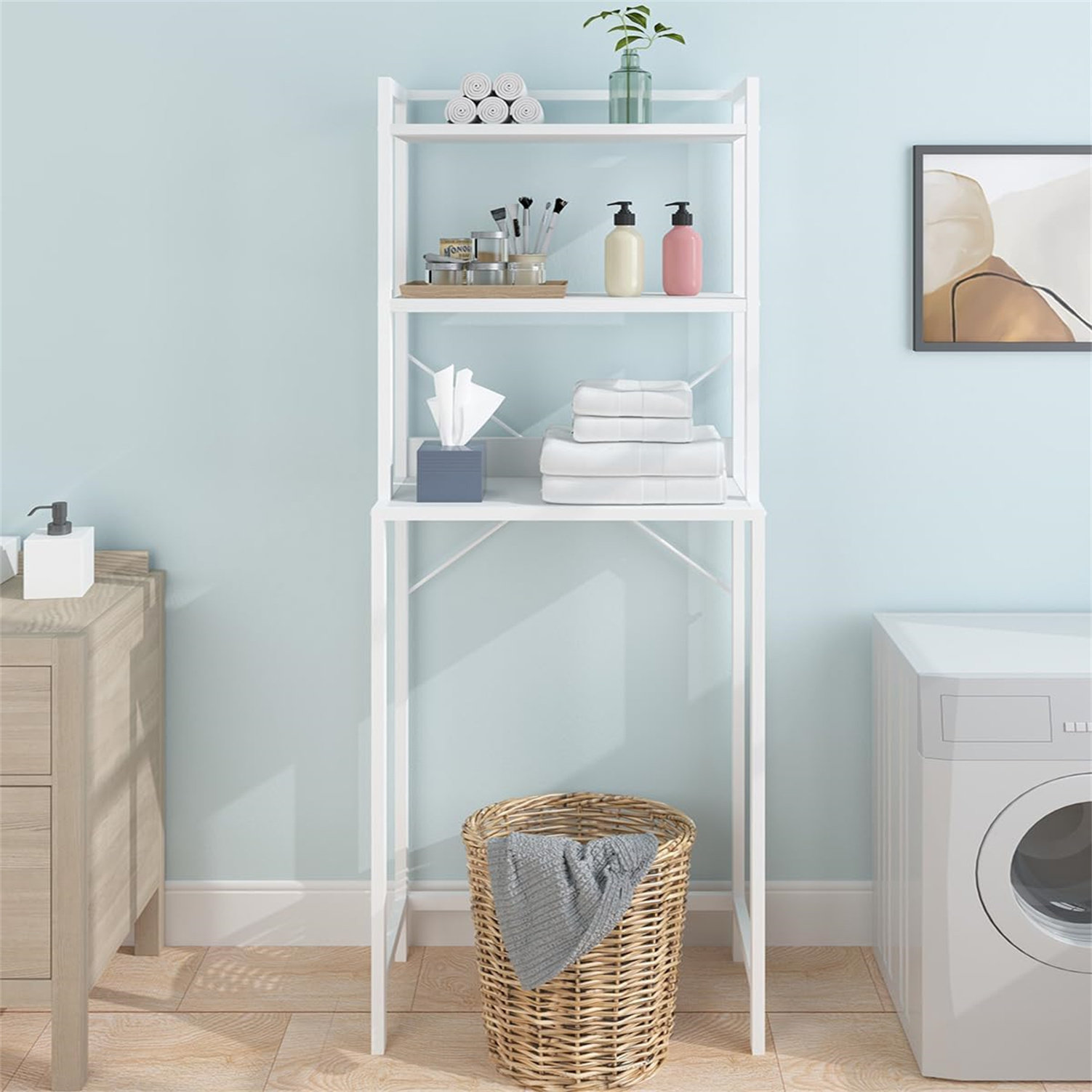 ASA Industrial Bathroom Space Saver Storage Rack - Modern Design, High ...