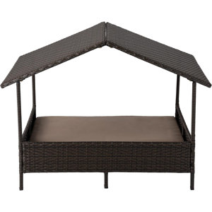 Archie & Oscar™ Rattan Wicker Indoor Outdoor Cabana Raised Pet Bed ...