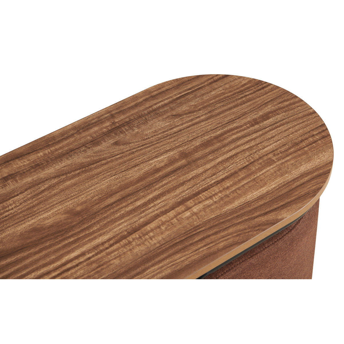 Latitude Run® Mira 30.7" Modern Oval Wooden Coffee Table with 2 Hidden ...