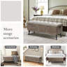 August Grove® Elmont 47.2" W Rustic Farmhouse Upholstered Storage Bench ...