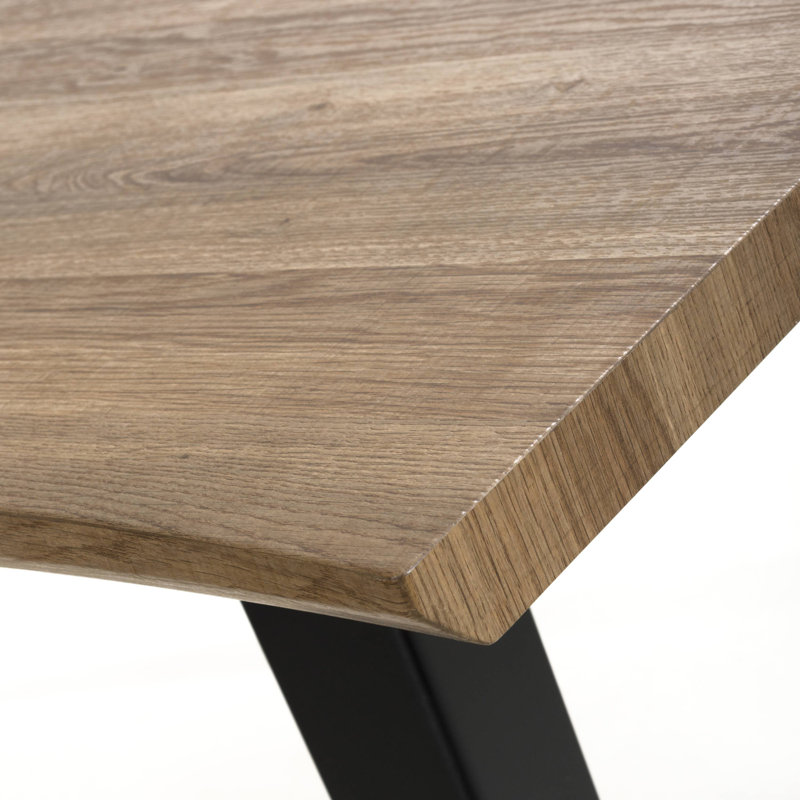 Borough Wharf Naples Medium Natural Curved Dining Table | Wayfair.co.uk