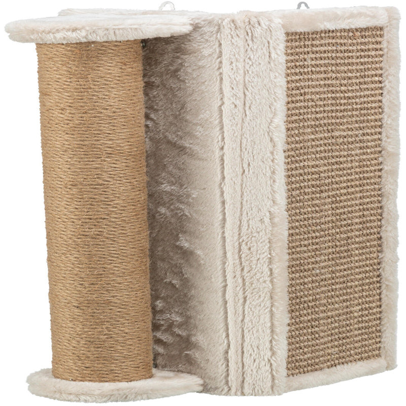 TRIXIE Wall Mounted Corner Sisal Scratching Board and Jute Post ...