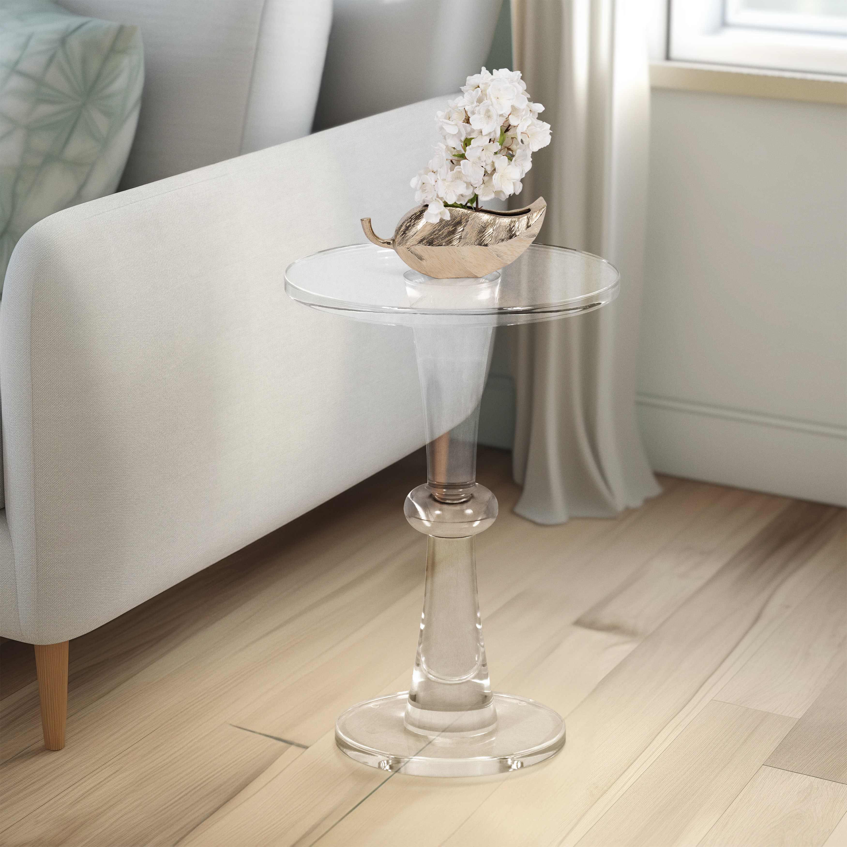 Rosdorf Park 20" Ronalia Acrylic Accent Table - Wayfair Canada