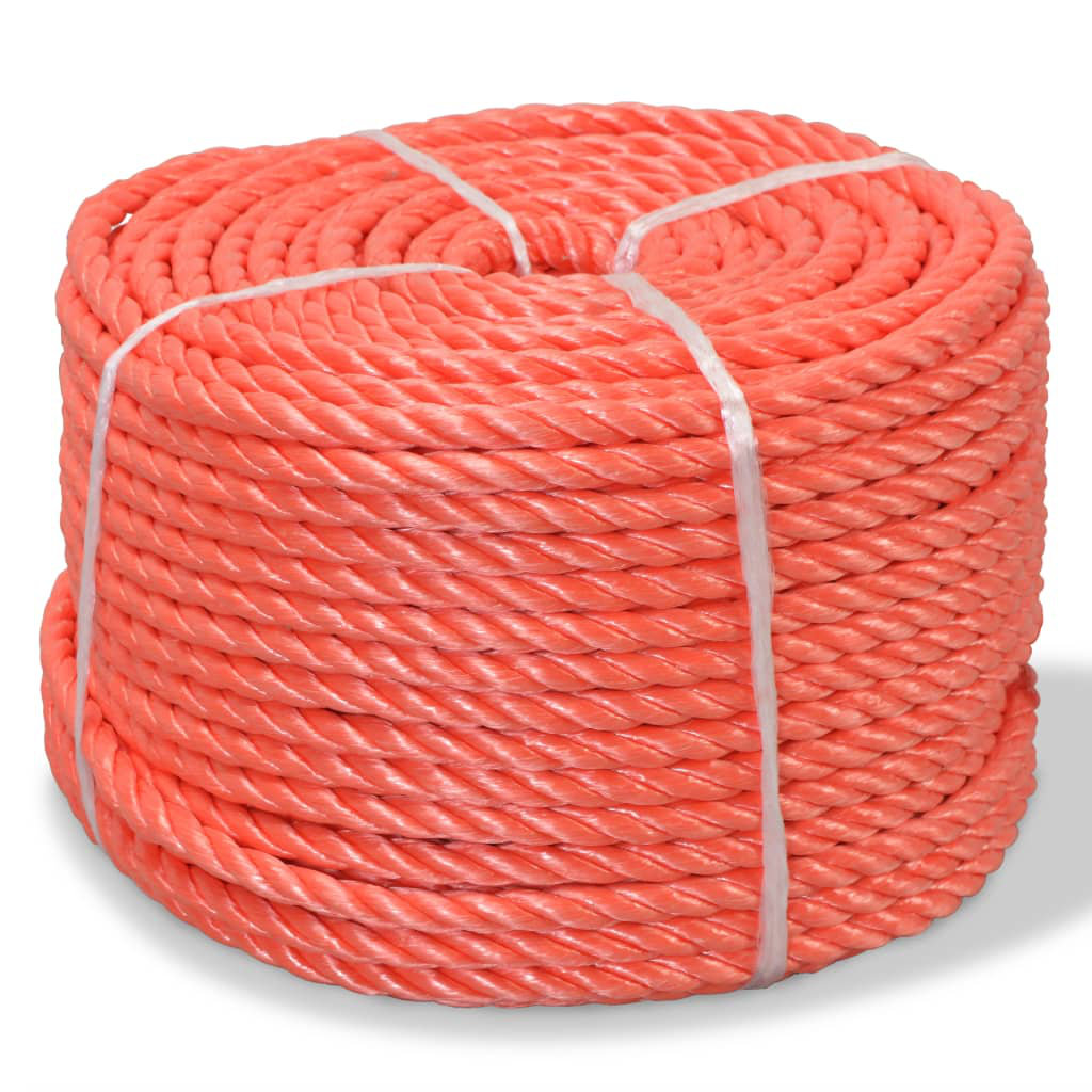 Longshore Tides Twisted Rope Polypropylene 0.47 " 1640.4 ' Orange | Wayfair
