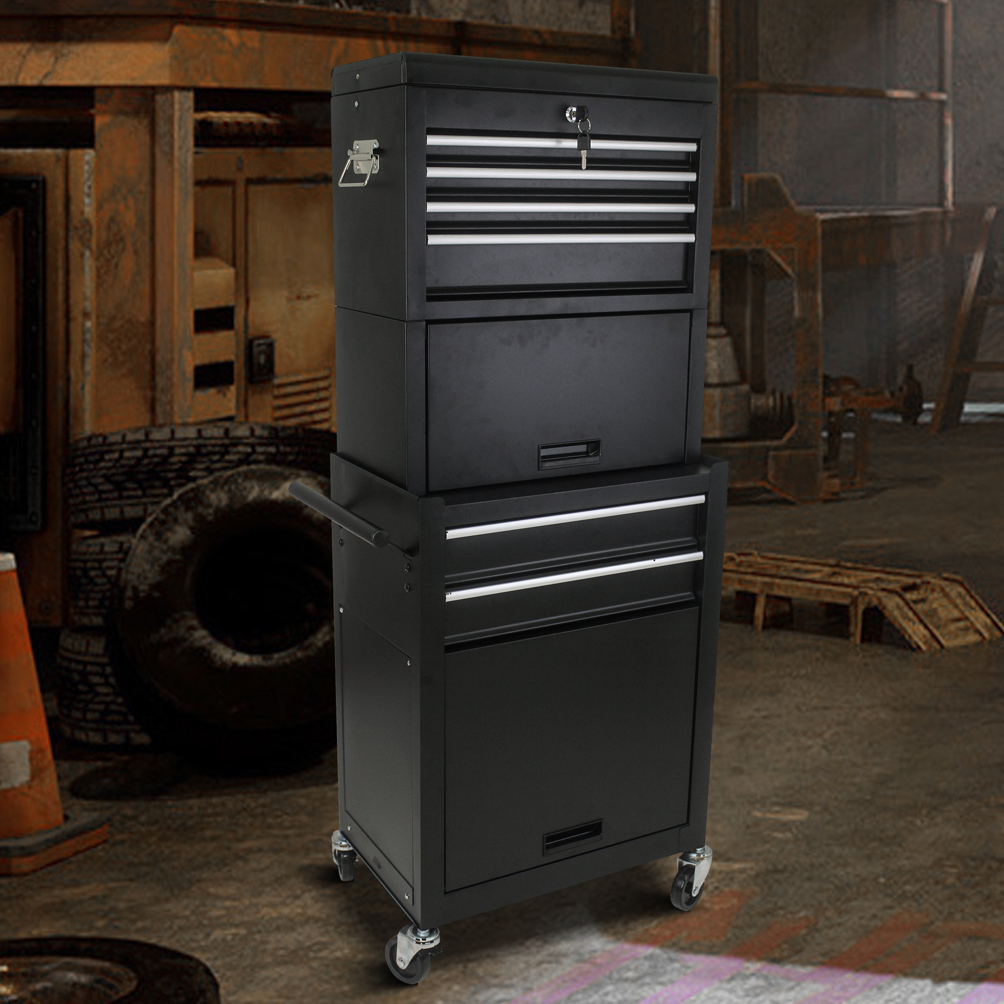 WFX Utility™ 1-Drawer Steel Combination Set with Wheels - Wayfair Canada