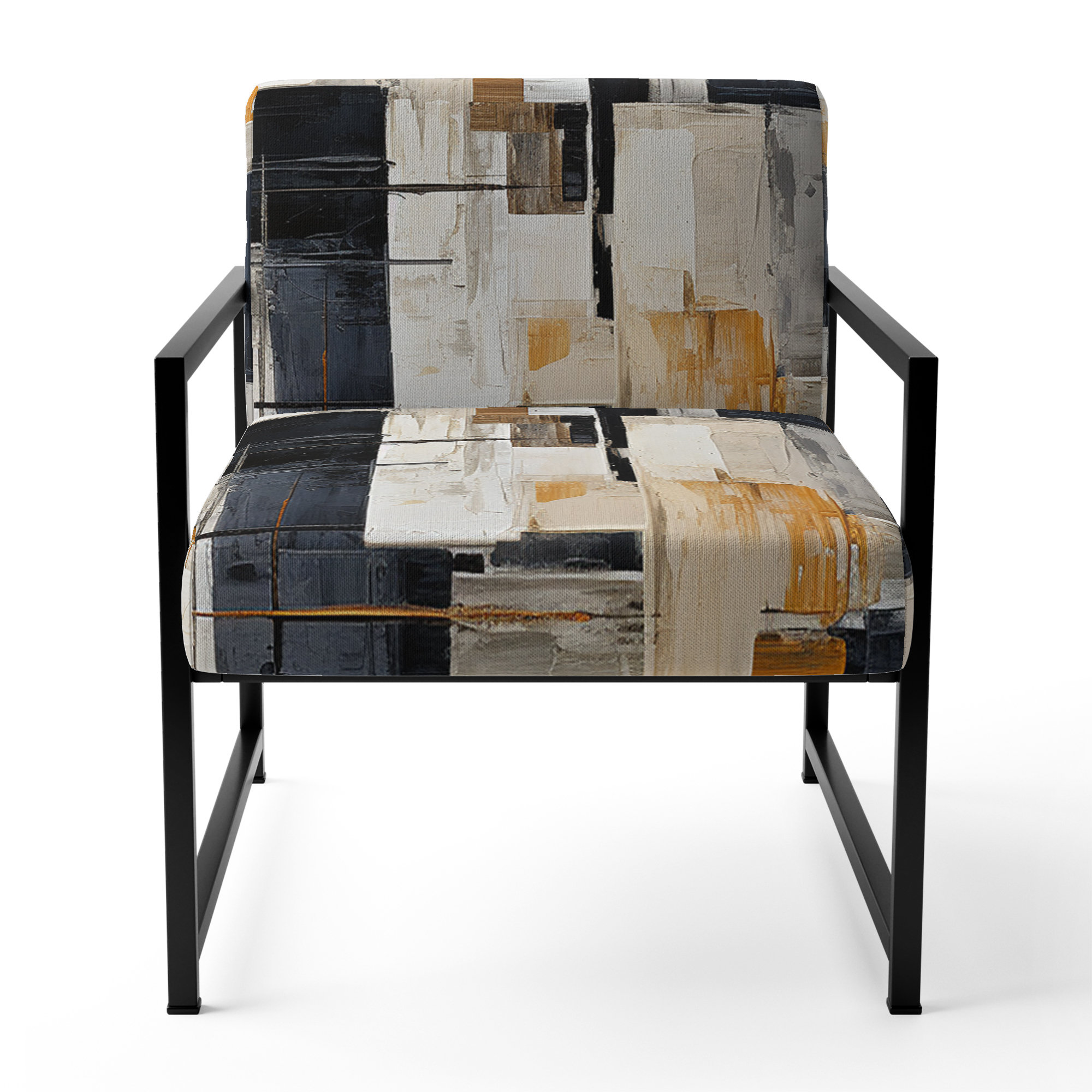 East Urban Home Ivory Illusions Abstract Shapes II - Upholstered ...
