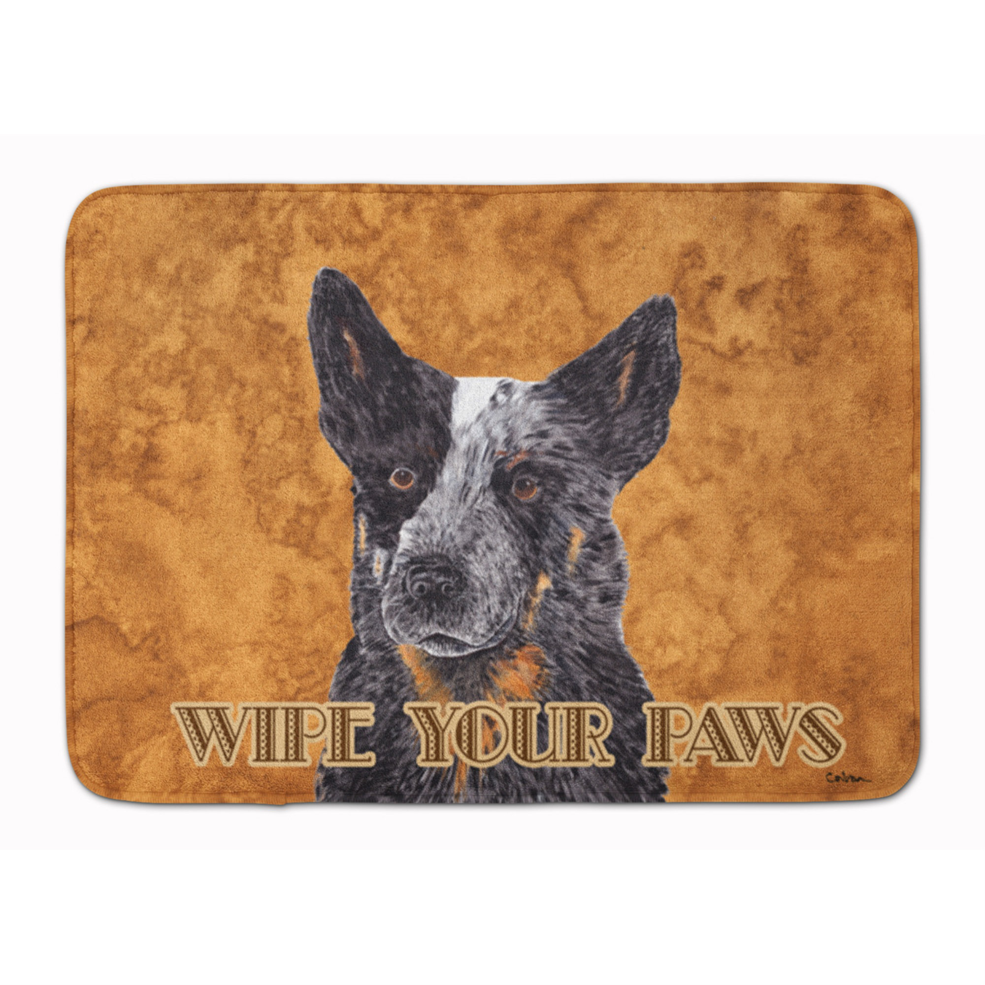 East Urban Home Australian Cattle Dog Wipe your Paws Rectangle ...