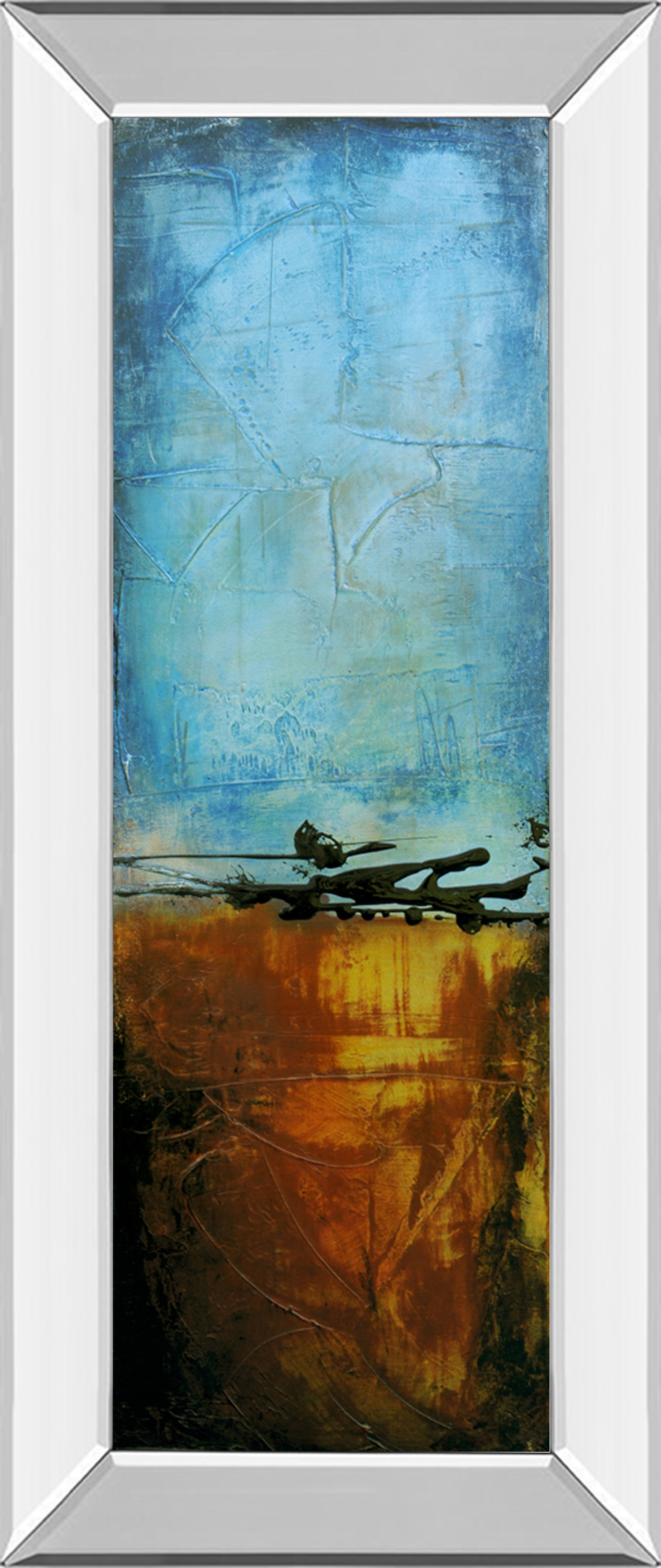 Rosalind Wheeler Harmony Blend Wall Art - 18" x 42" - Mirrored Frame ...