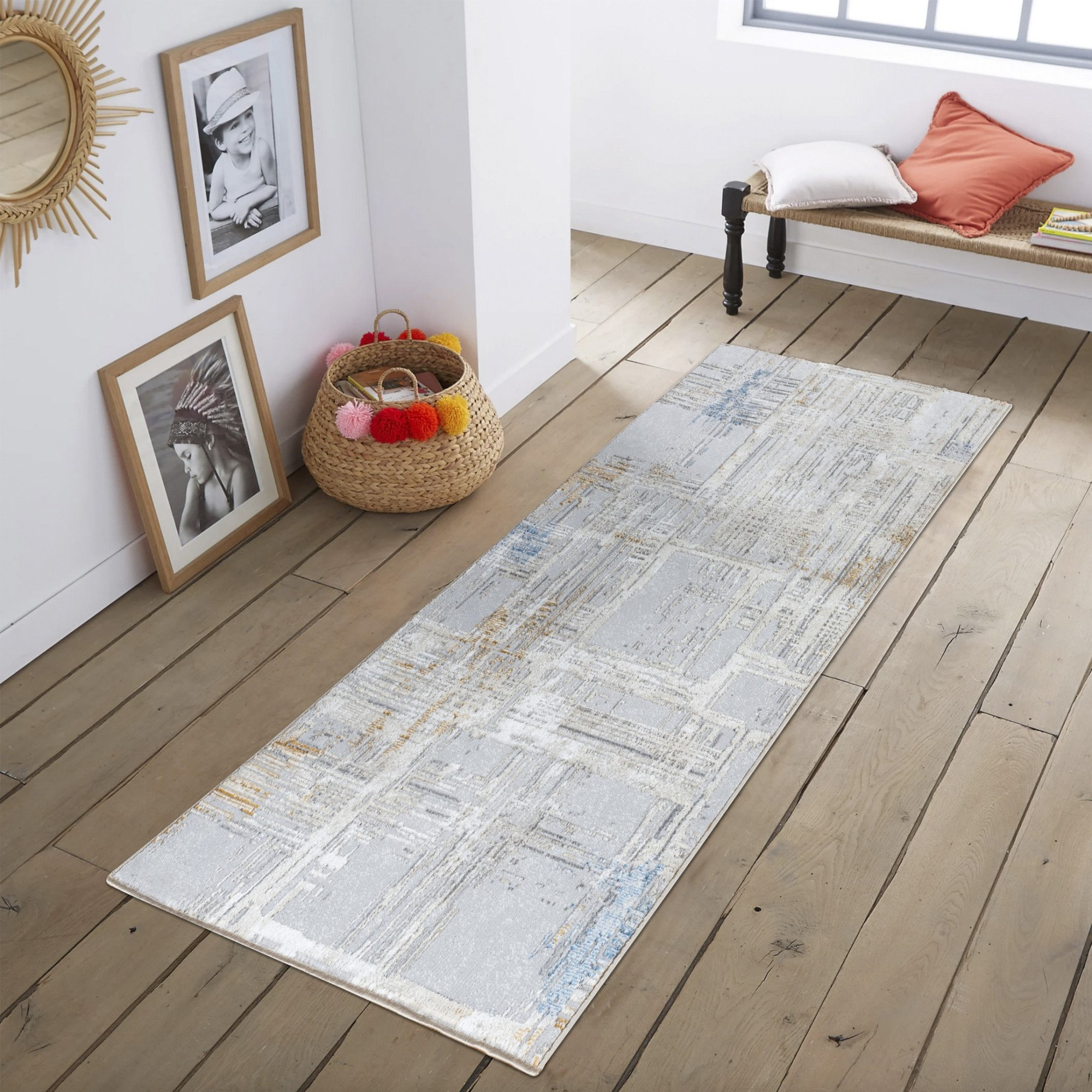 Red Barrel Studio® Elegant Polyester Textures Runner Rug For High ...