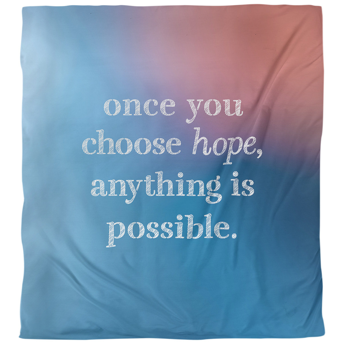 ArtVerse Choose Hope Quote Single Duvet Cover | Wayfair