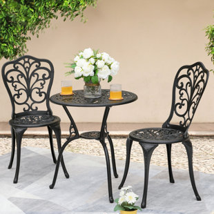 Metal Small Patio Bistro Sets You'll Love | Wayfair