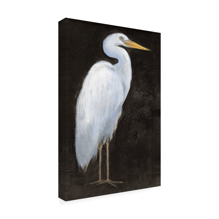 Highland Dunes White Heron Portrait I On Canvas by Tim O'Toole Canvas ...