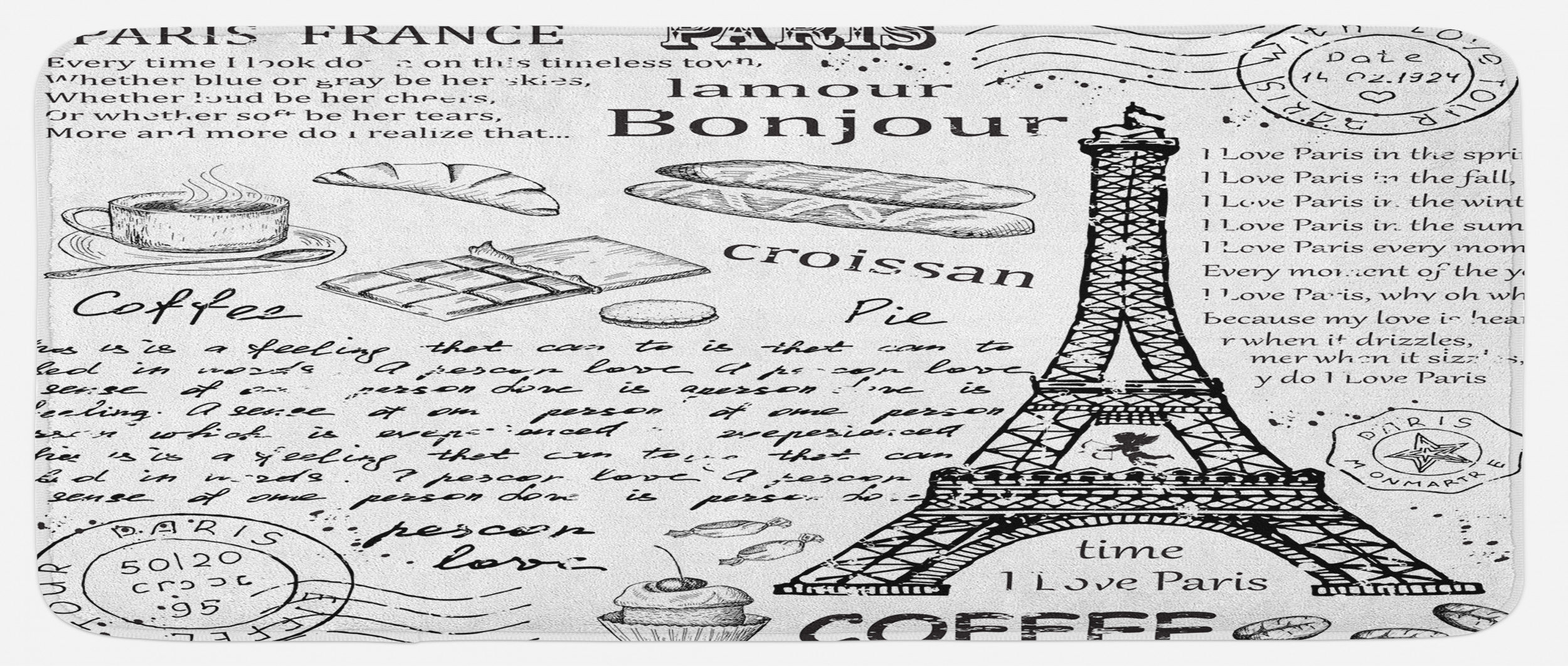 East Urban Home Paris Kitchen Mat | Wayfair