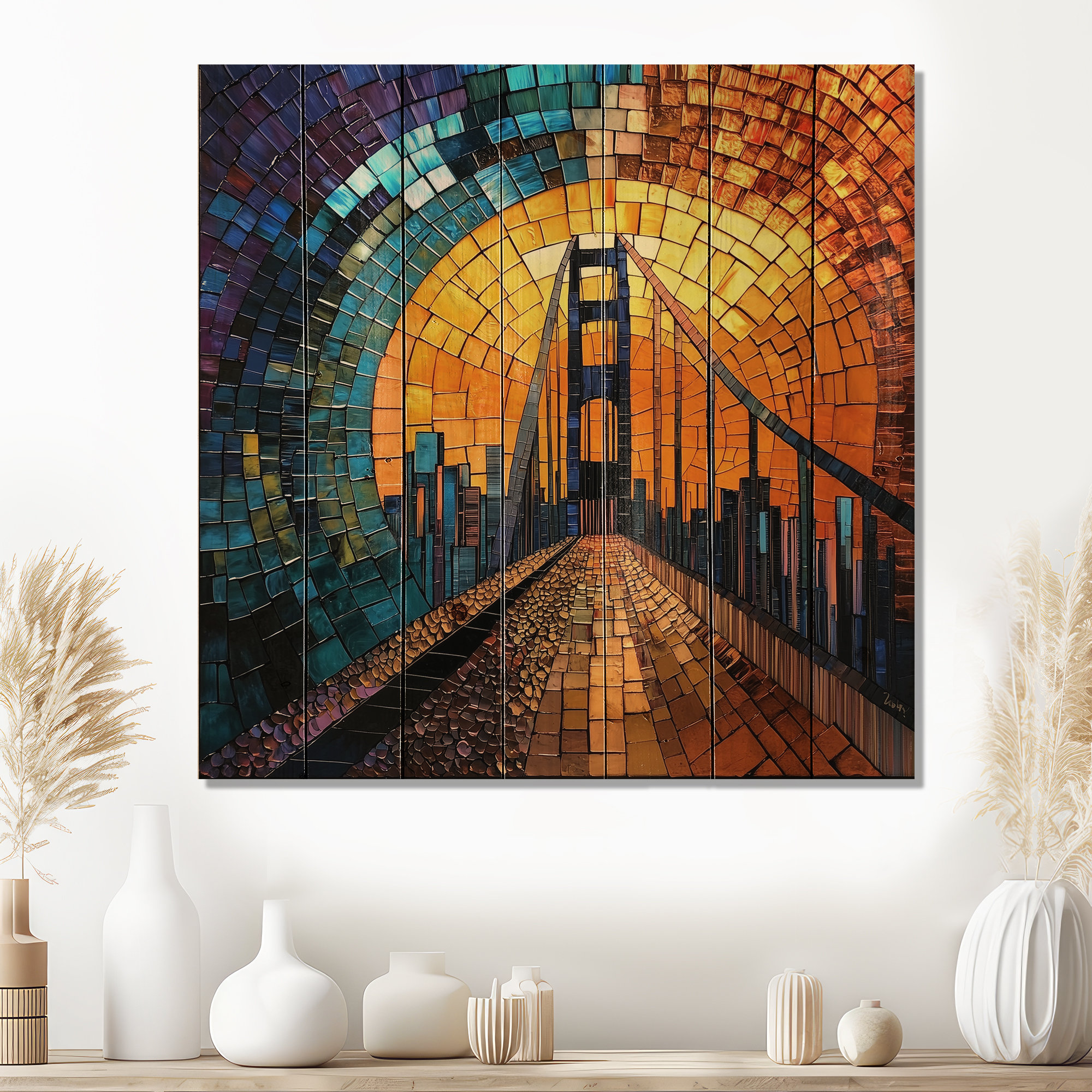 Ophelia & Co. Golden Gate Bridge On Mosaic Horizon I - San Francisco ...