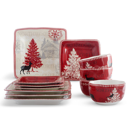 Red Square Dinnerware Sets | Up to 65% Off Until 11/20 | Wayfair | Wayfair