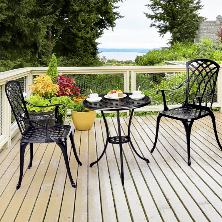 Alcott Hill® Balvir 2 - Person Round Outdoor Dining Set | Wayfair