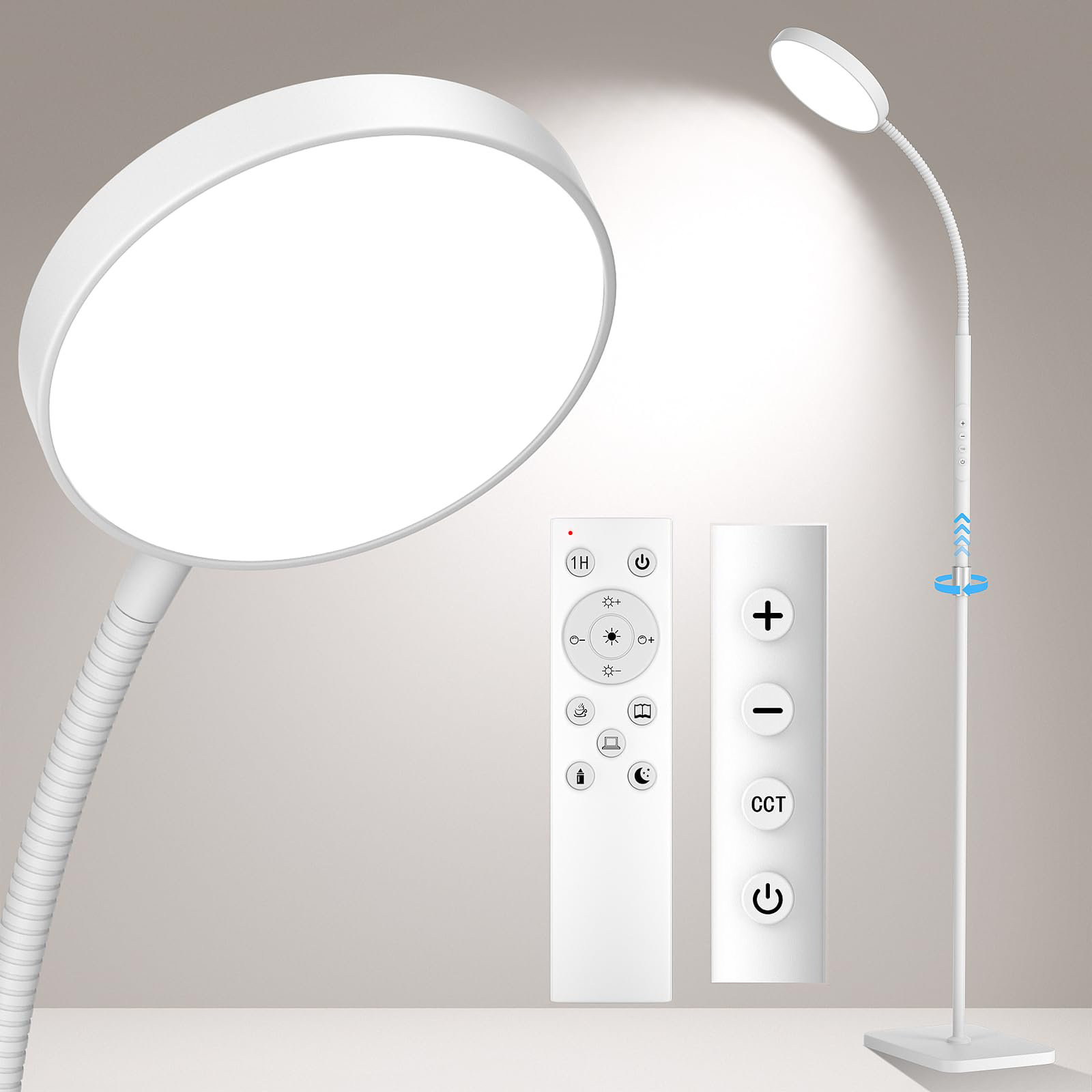 Wrought Studio™ Height Adjustable Led Floor Lamps For Living Room ...