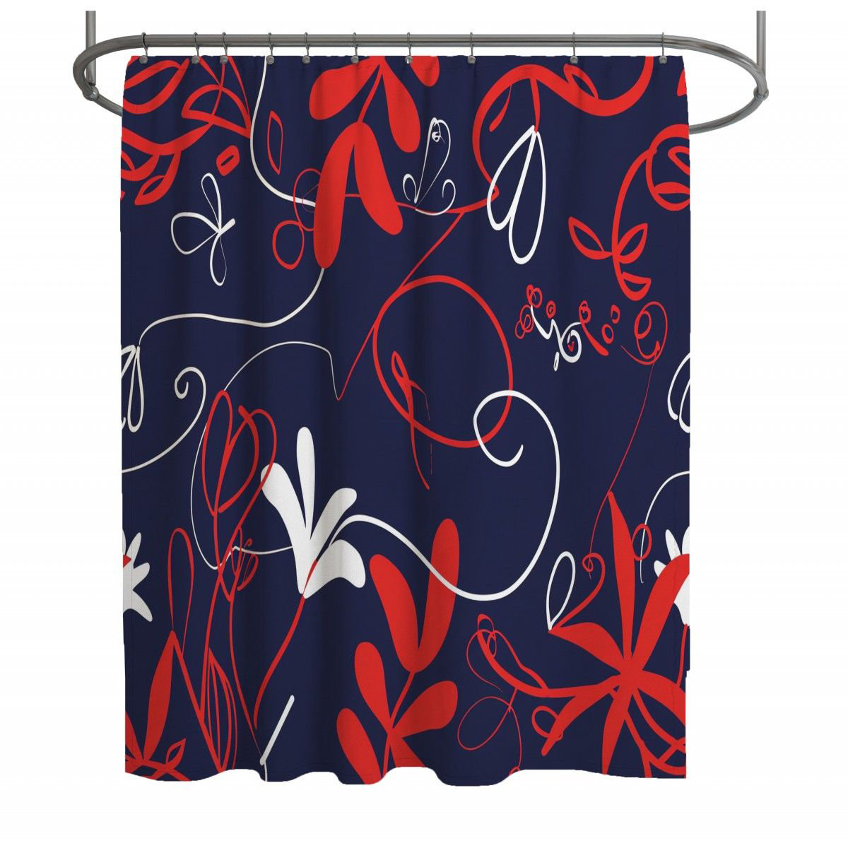 East Urban Home Leaf pattern Shower Curtain - Art Bathroom Decor_12395 ...