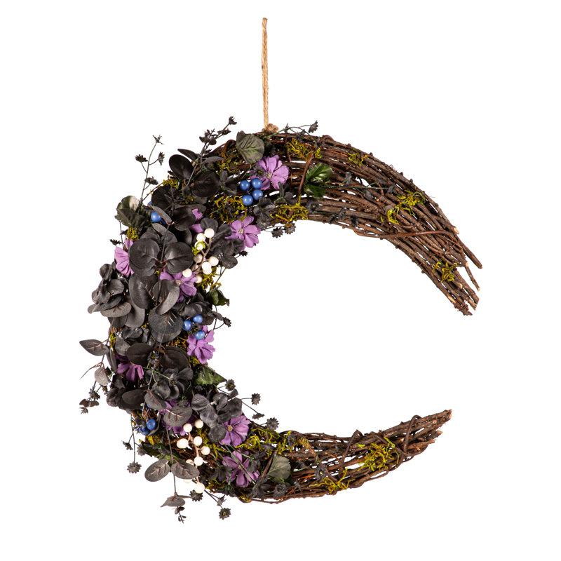 Bay Isle Home™ Rattan Moon Wall Hanger | Wayfair