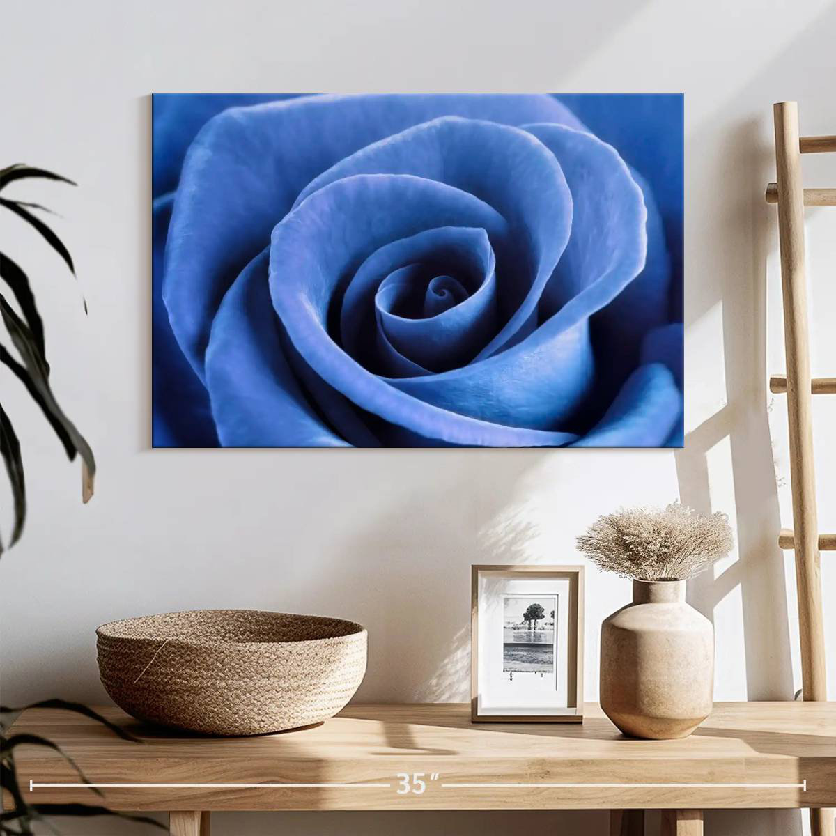 Lark Manor™ Harnek Denim Blue Rose | Wayfair