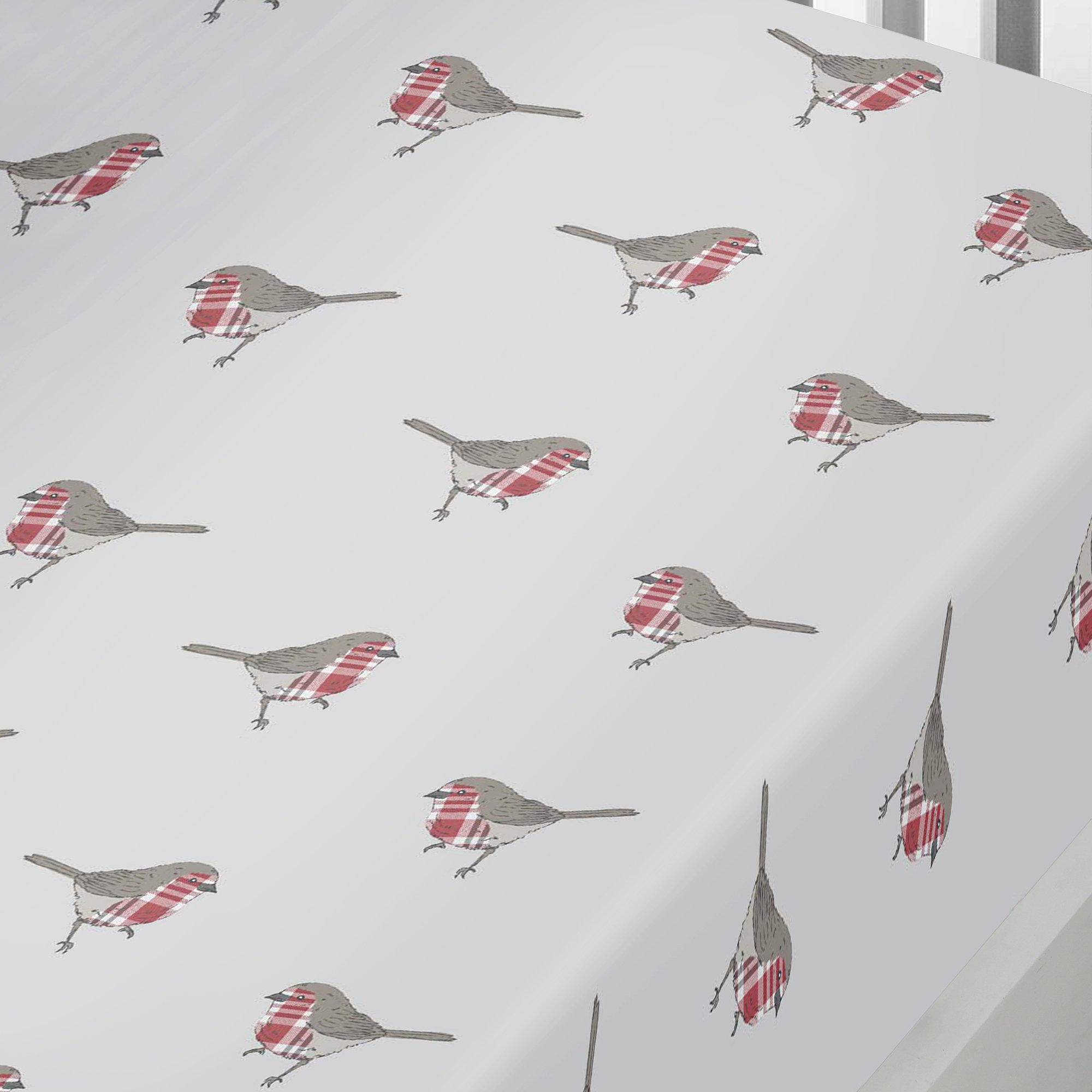 Fusion Robin 74 Thread Count 100% Cotton Fitted Sheet | Wayfair.co.uk