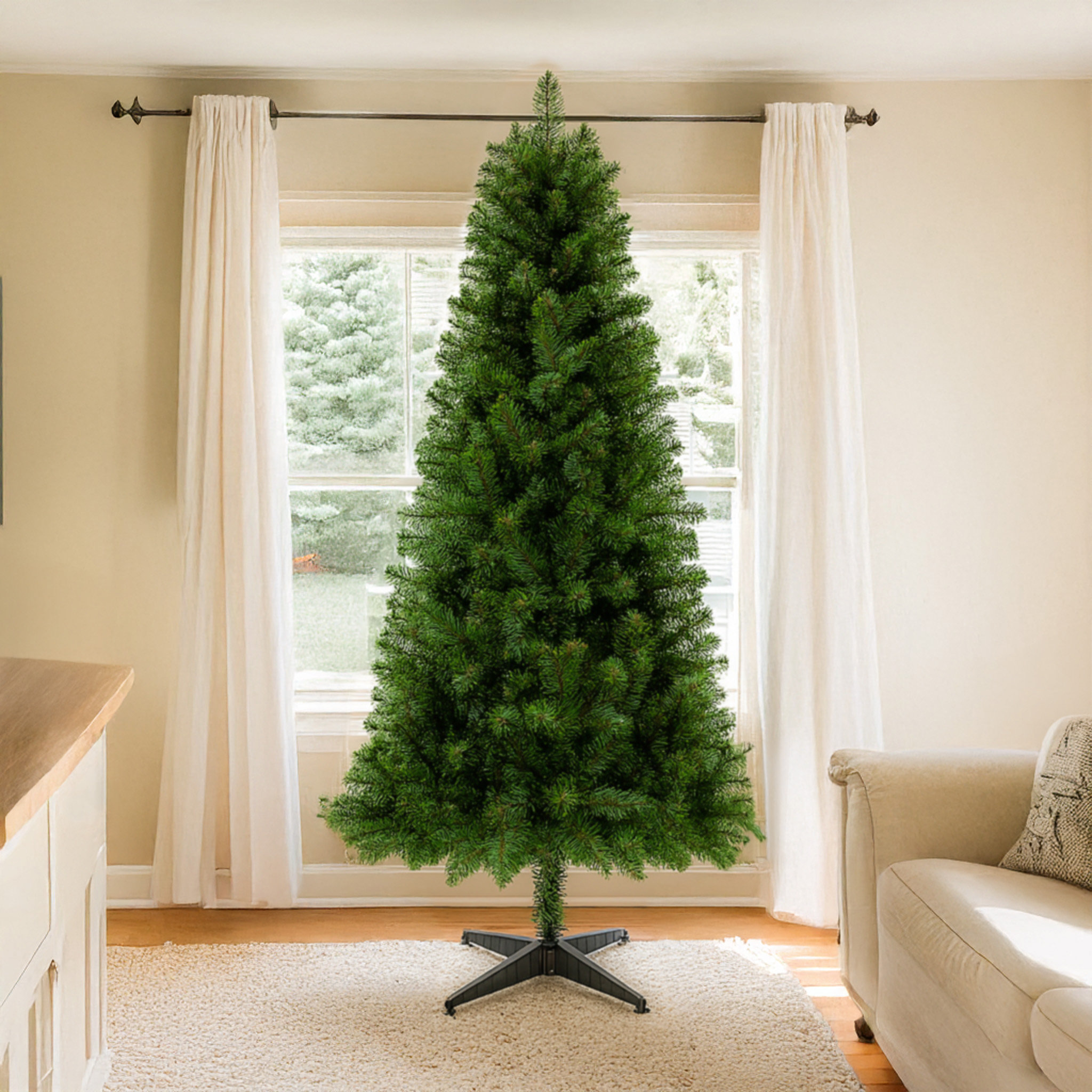 Charlton Home 7FT Unlit Artificial Christmas Tree - Wayfair Canada