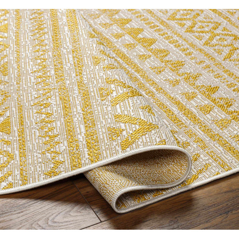 The Twillery Co.® Granby Scout Moroccan Yellow Indoor/Outdoor Area Rug ...