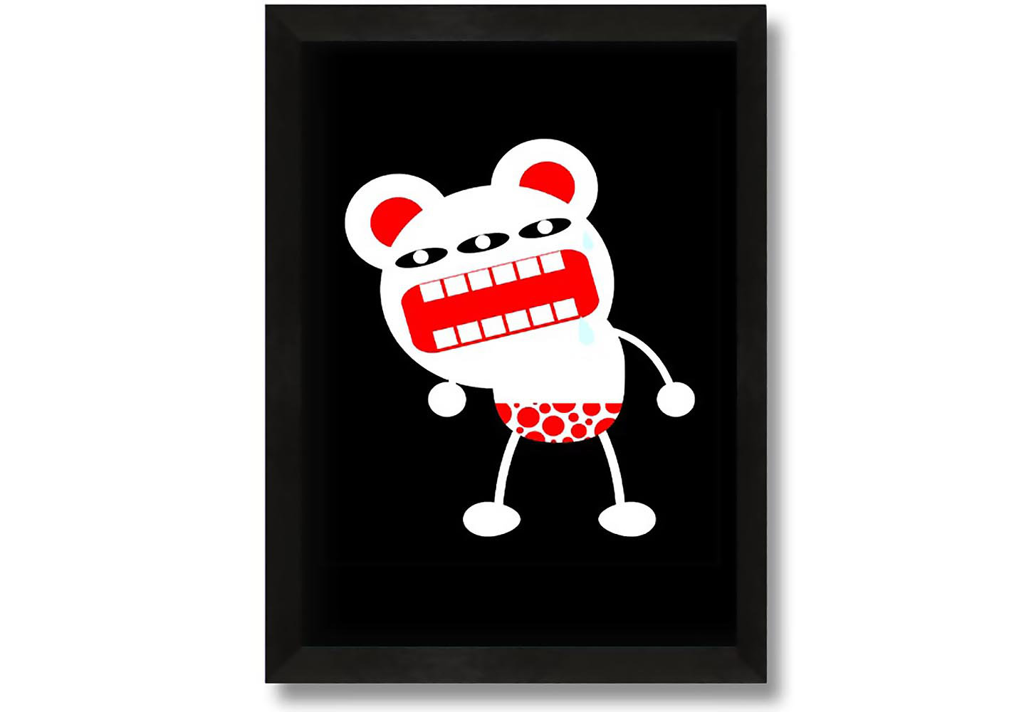 ClassicLiving Angry Monster Mouth t - Picture Frame Graphic Art on ...