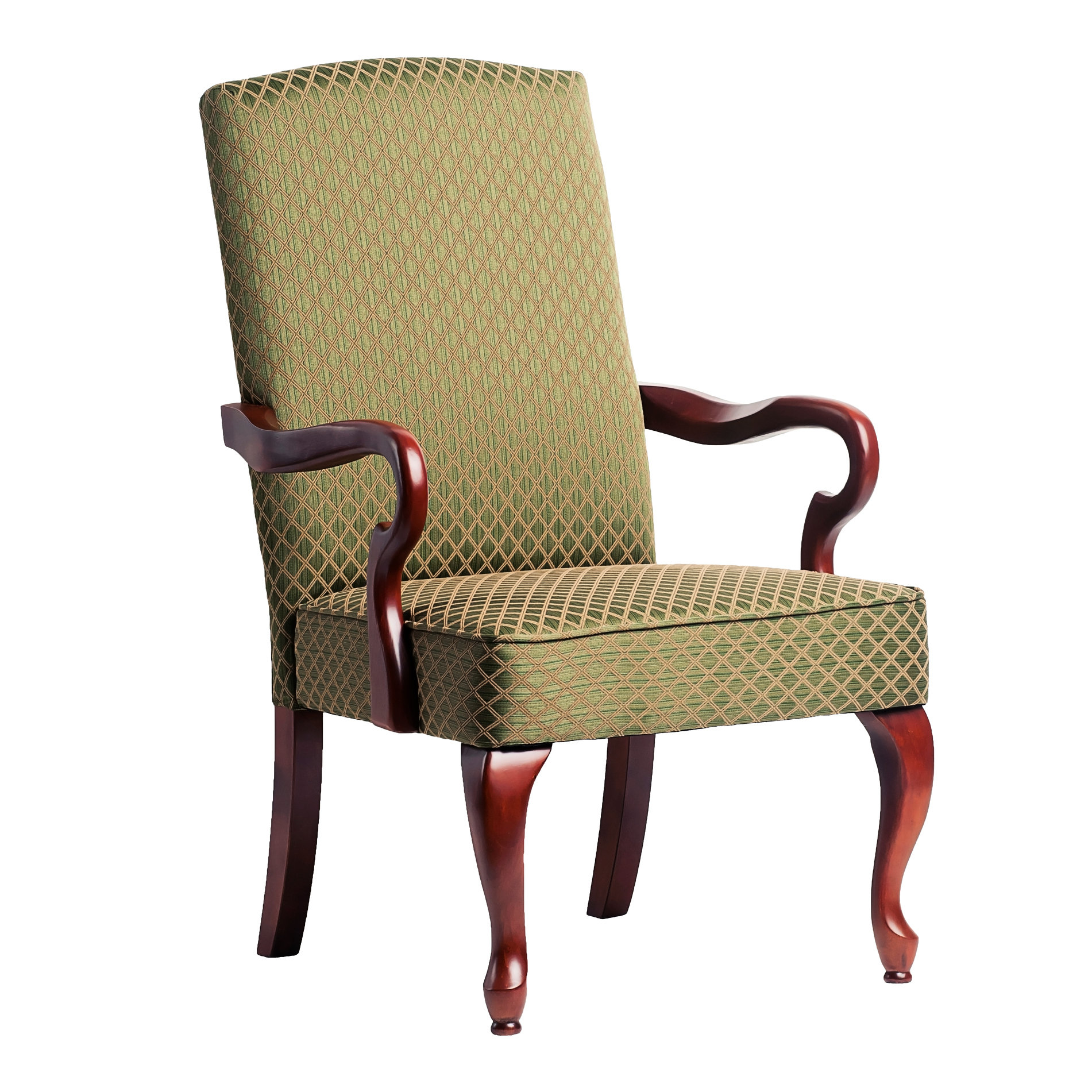Canora Grey Arm Chair - High Back, Solid Wood Construction, Diamond ...